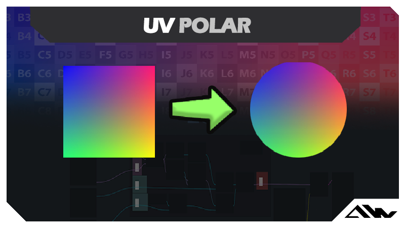 UV Polar Coordinates - Arctic Wolves
